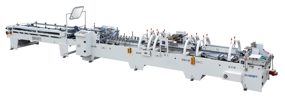 Bottom Lock Full Automatic Gluing Machine Carbon Steel For Forming Box
